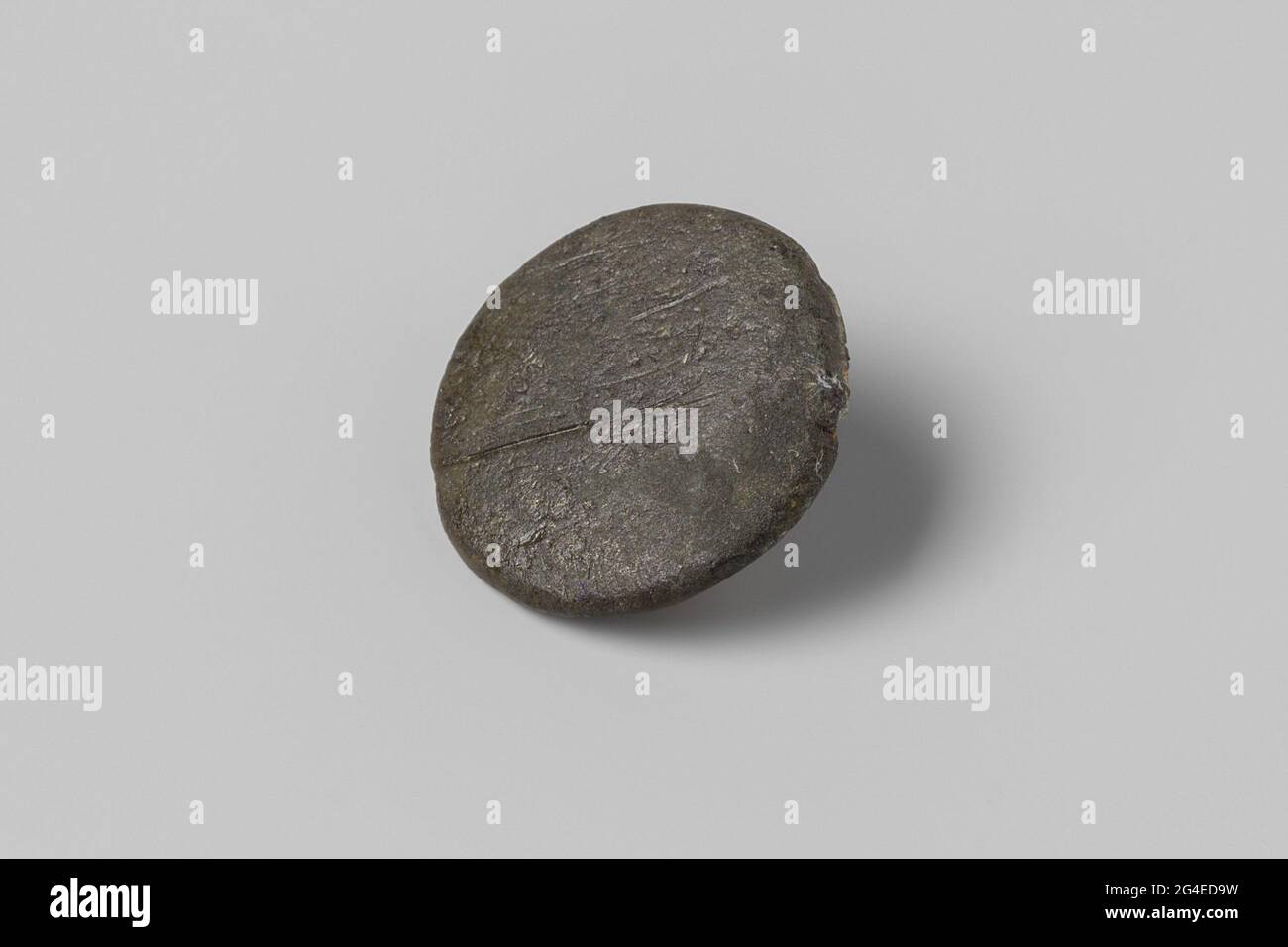 Button from the wreck of the East India hollandia. Button. (1) Flat ...
