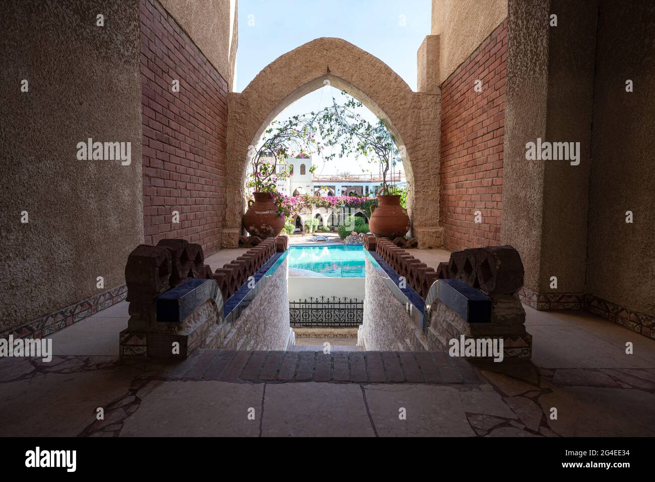 Sharm El Sheikh, Egypt - May 15, 2021: an archway, an African-style ...