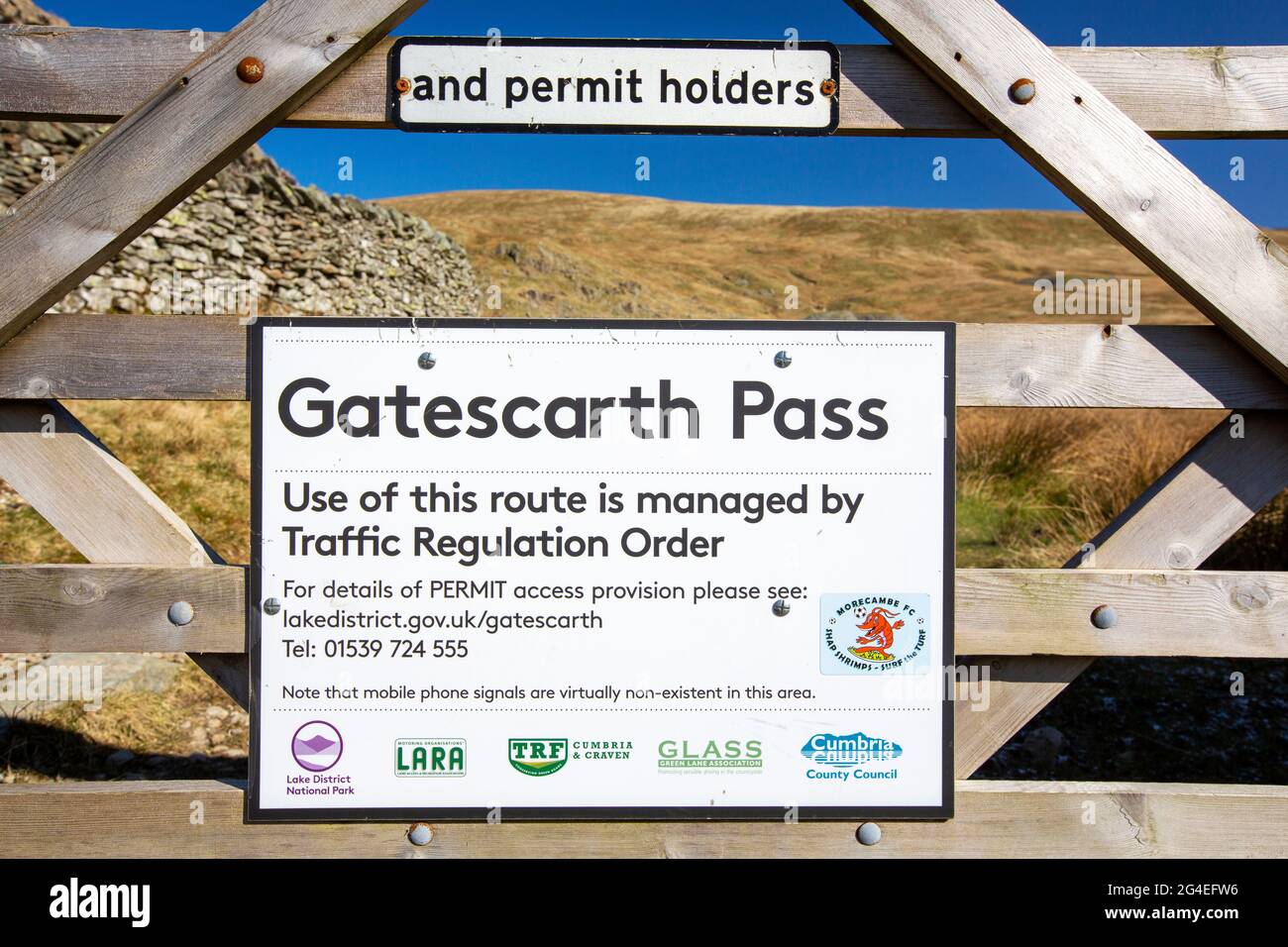 Gatesgarth pass above Long Sleddale in the Lake District, UK Stock ...