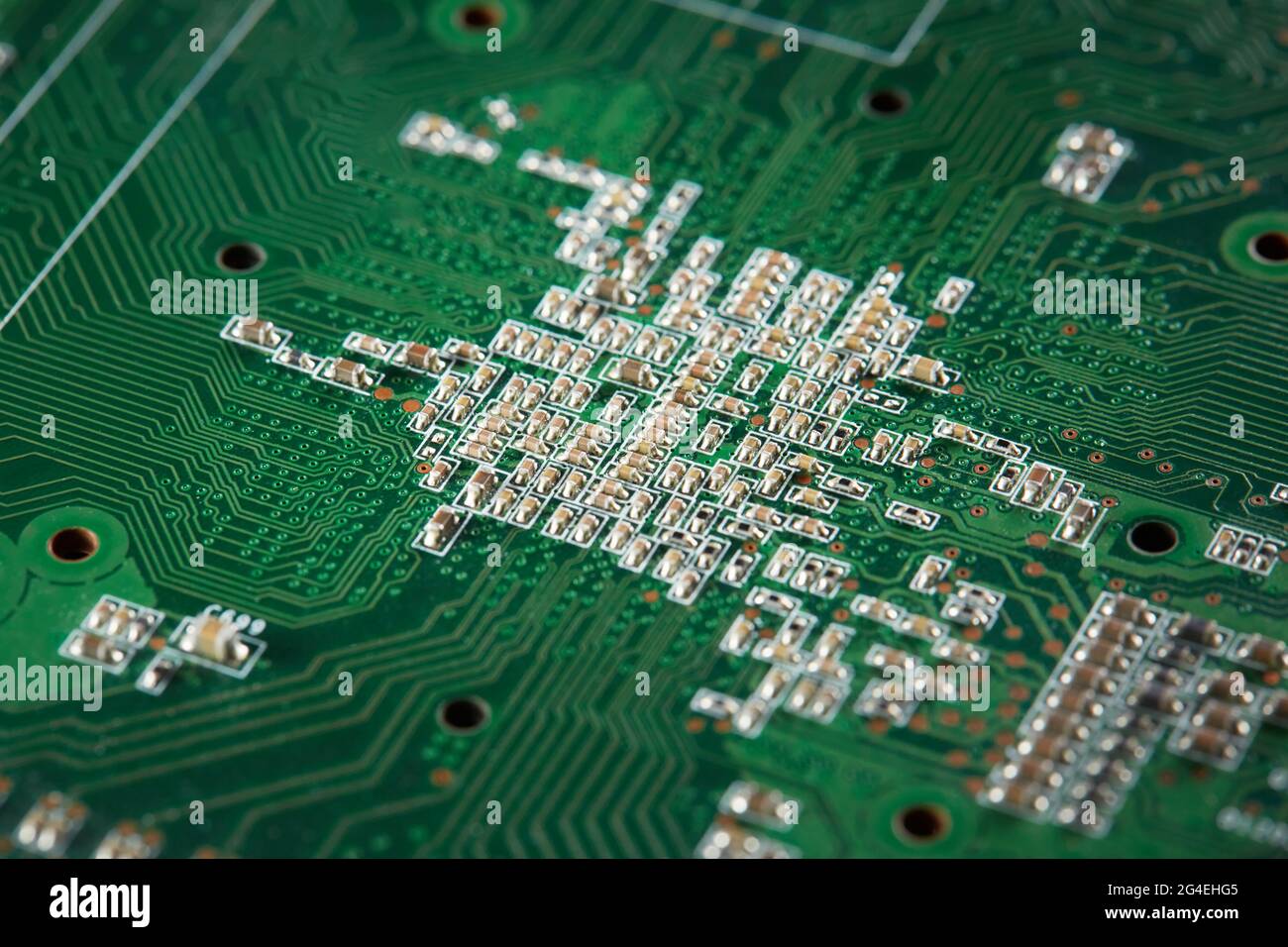 computer circuit board, GPU with processor and microchips. Electronic currency, internet finance ...