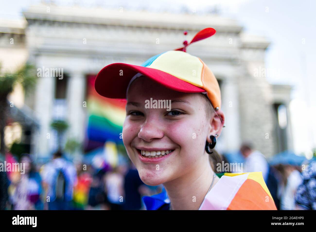 June 19 2021 Warsaw Poland The Largest Gay Pride Parade In Central