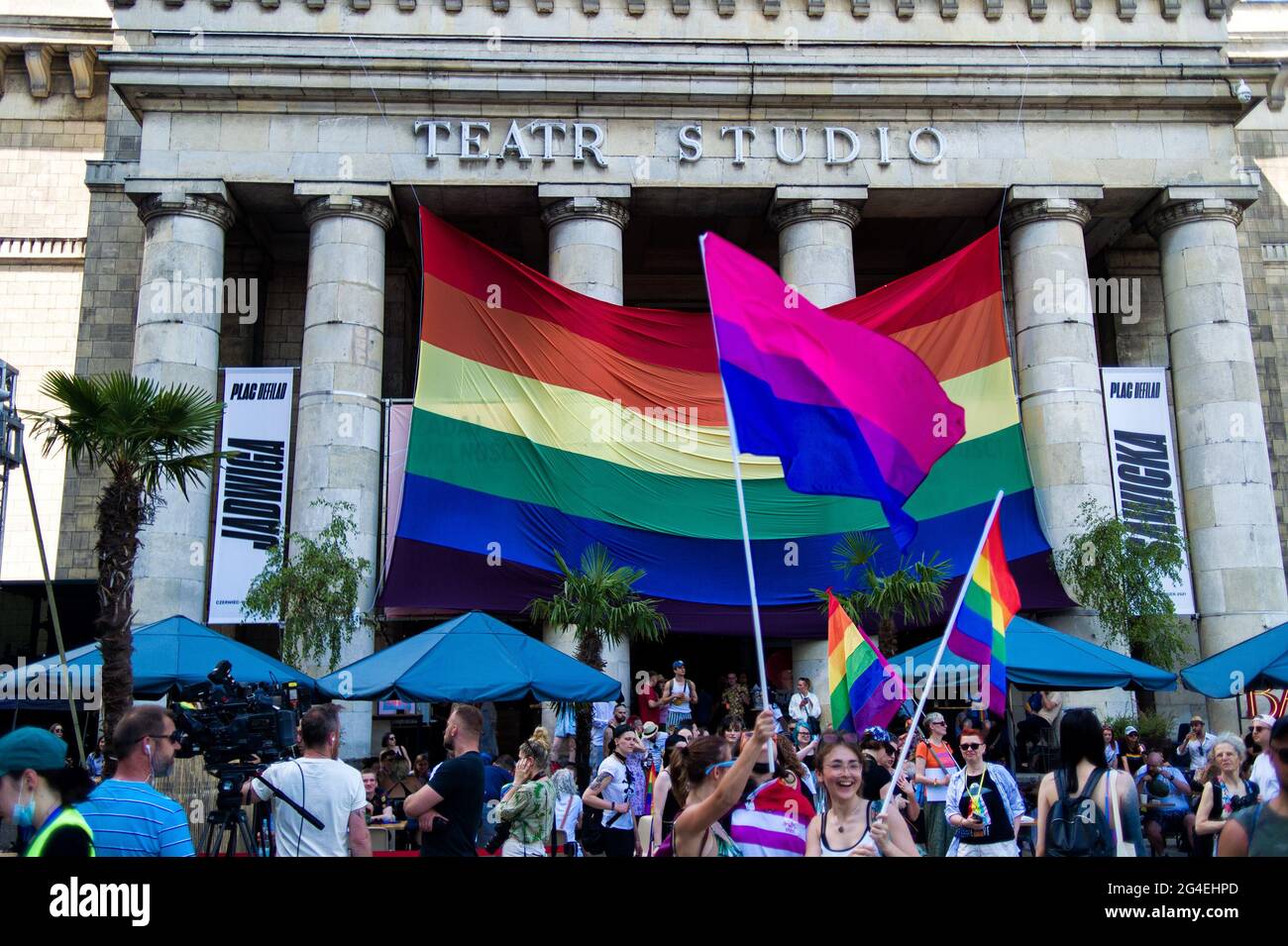 June 19 2021, Warsaw, Poland: The largest gay pride parade in central ...