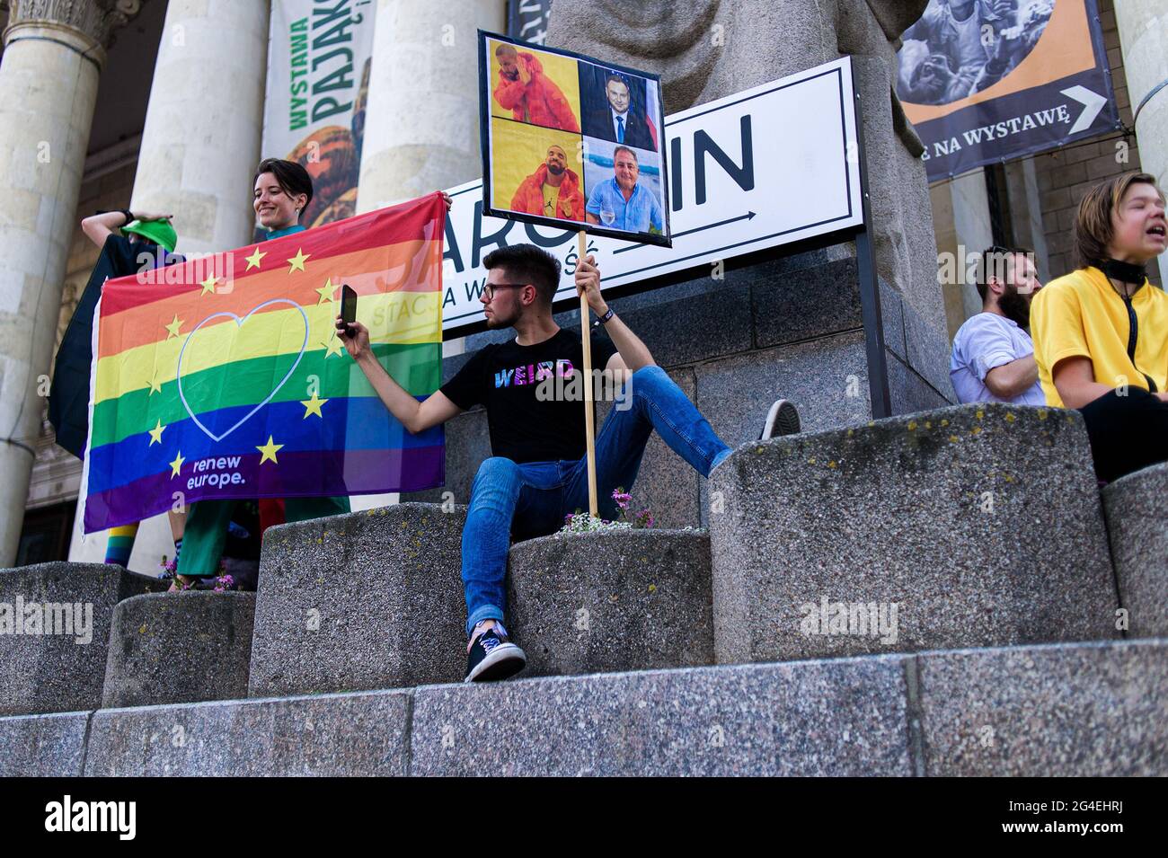 June 19 2021, Warsaw, Poland: The largest gay pride parade in central ...