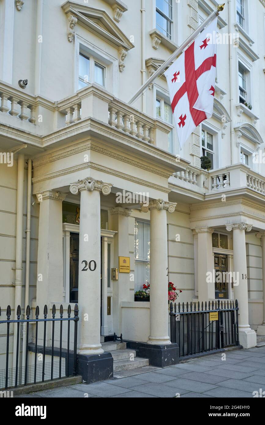 georgian embassy london Stock Photo - Alamy