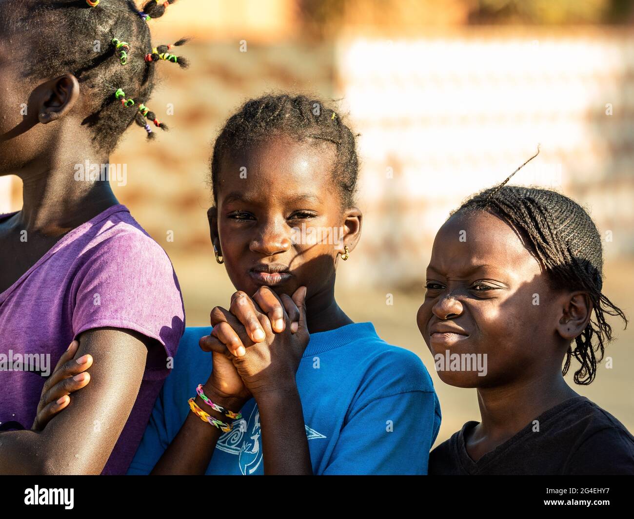 MBOUR, SENEGAL - JANUARY Circa, 2021. Portrait of unidentified young ...