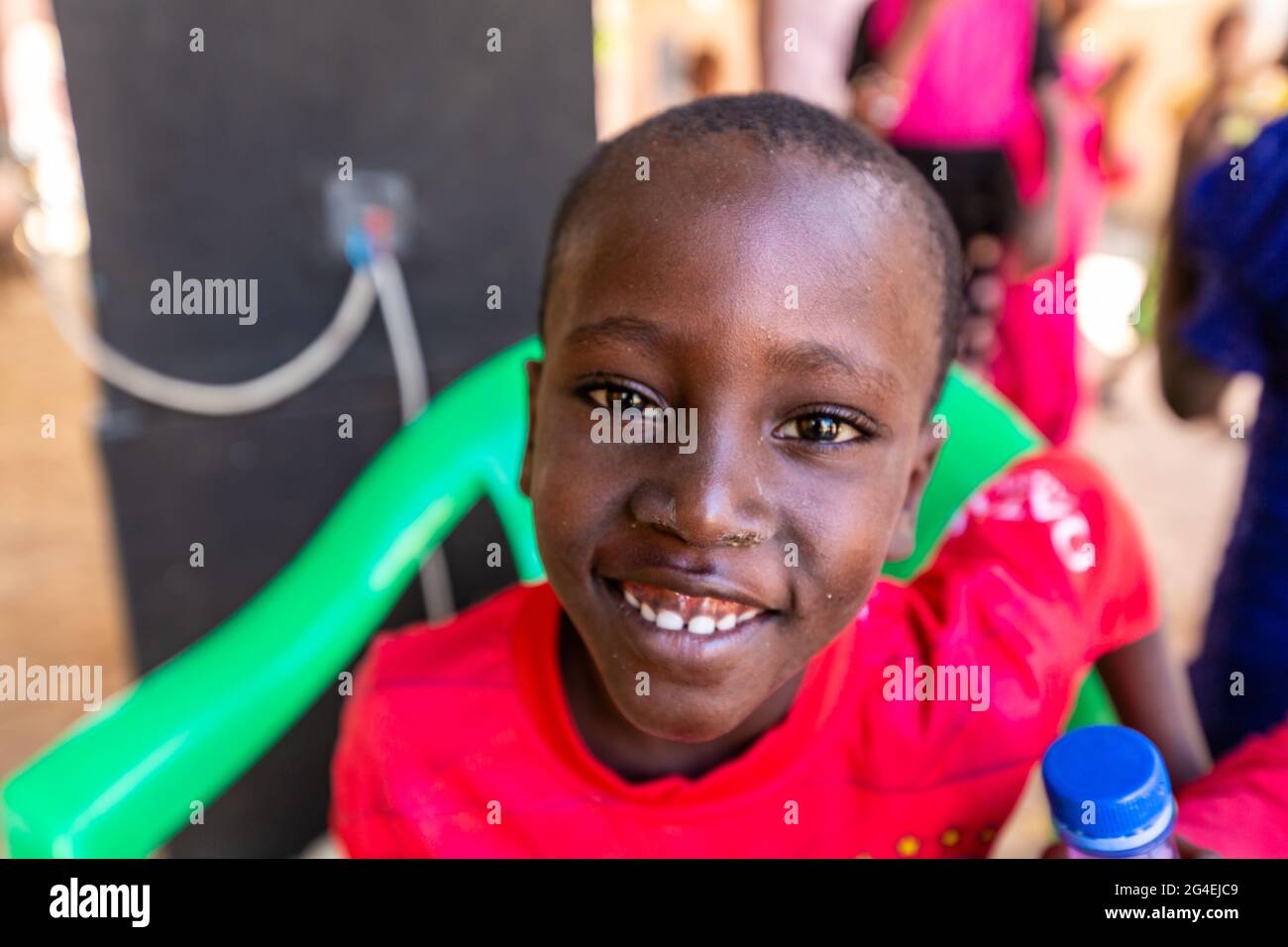 MBOUR, SENEGAL - JANUARY Circa, 2021. Portrait of unidentified young ...