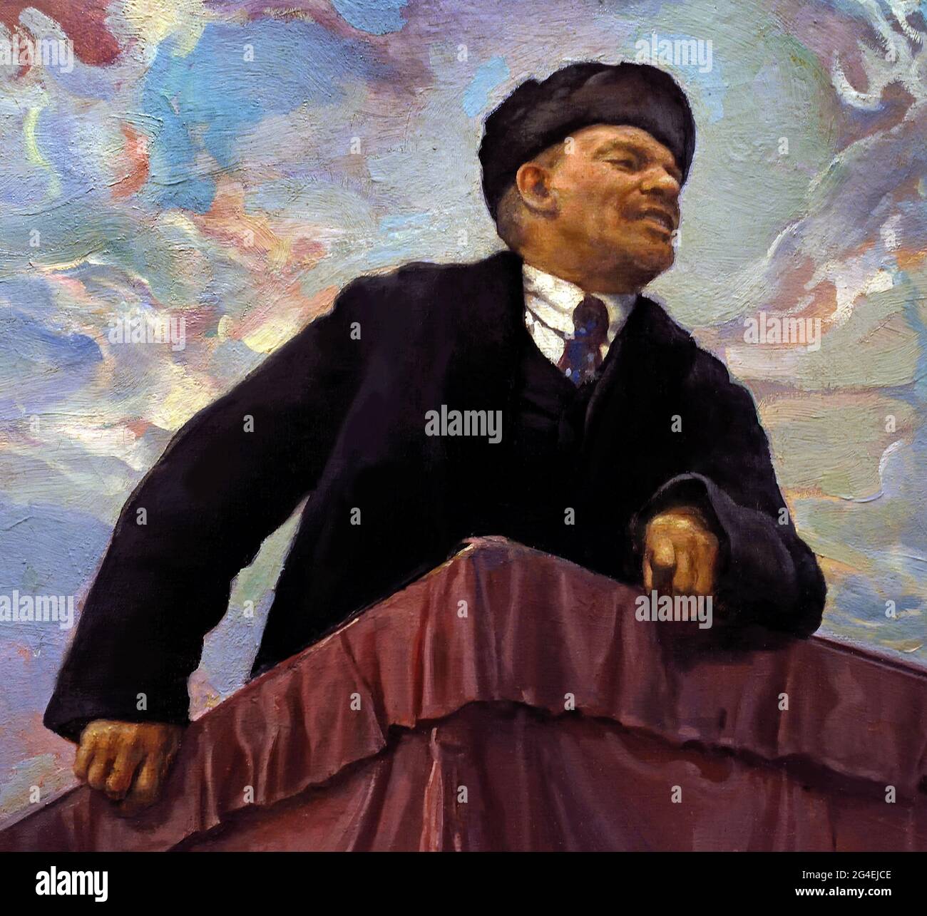 Marx engels painting hi-res stock photography and images - Alamy