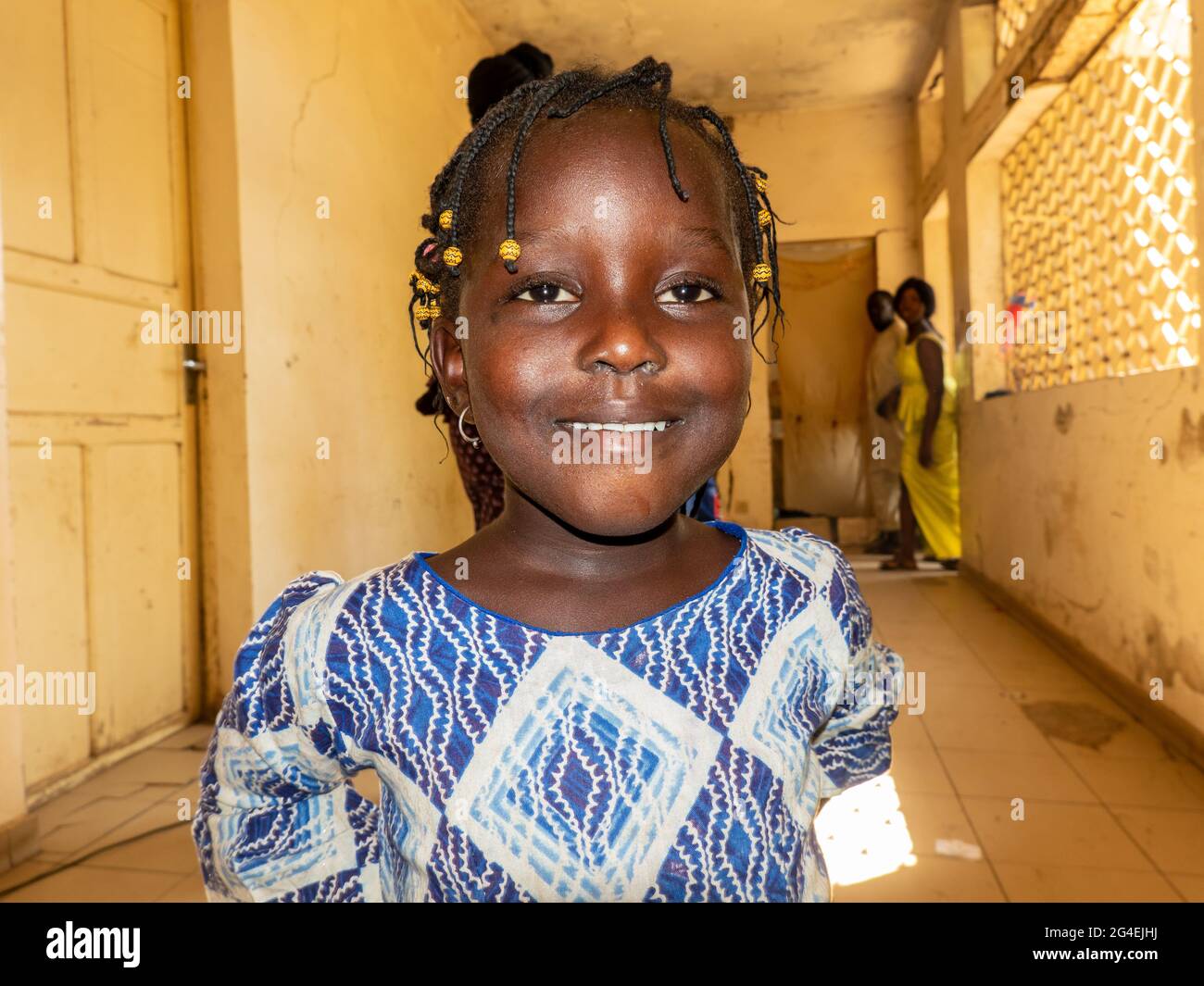 MBOUR, SENEGAL - JANUARY Circa, 2021. Portrait of unidentified young ...