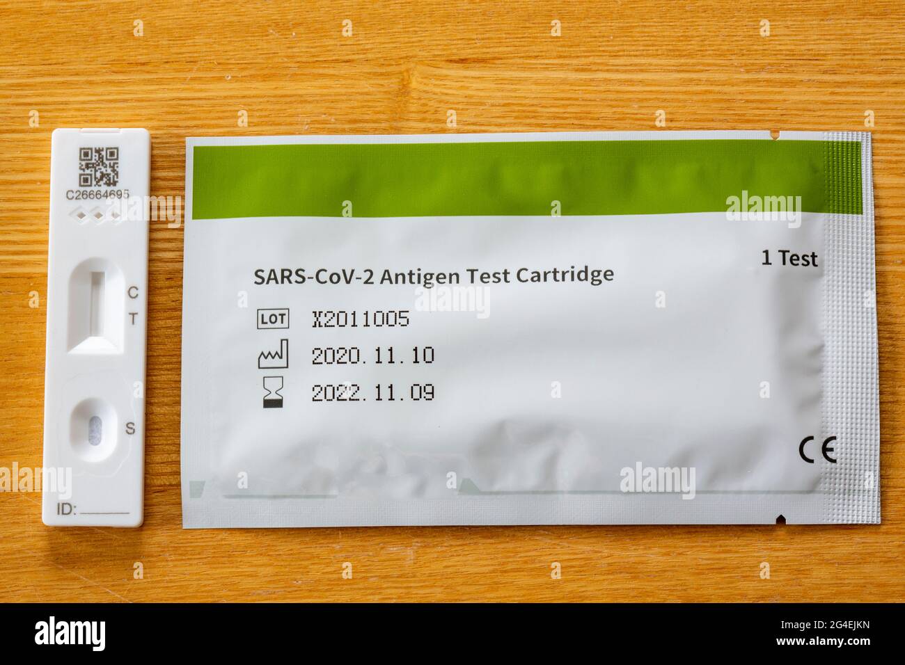 A Covid 19 Antigen test kit Stock Photo - Alamy