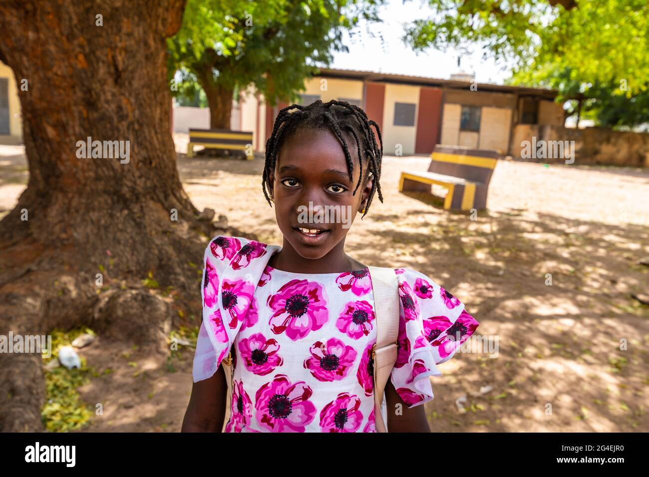 MBOUR, SENEGAL - JANUARY Circa, 2021. Portrait of unidentified young ...