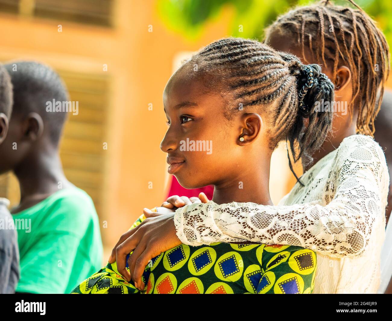 MBOUR, SENEGAL - JANUARY Circa, 2021. Portrait of unidentified young ...