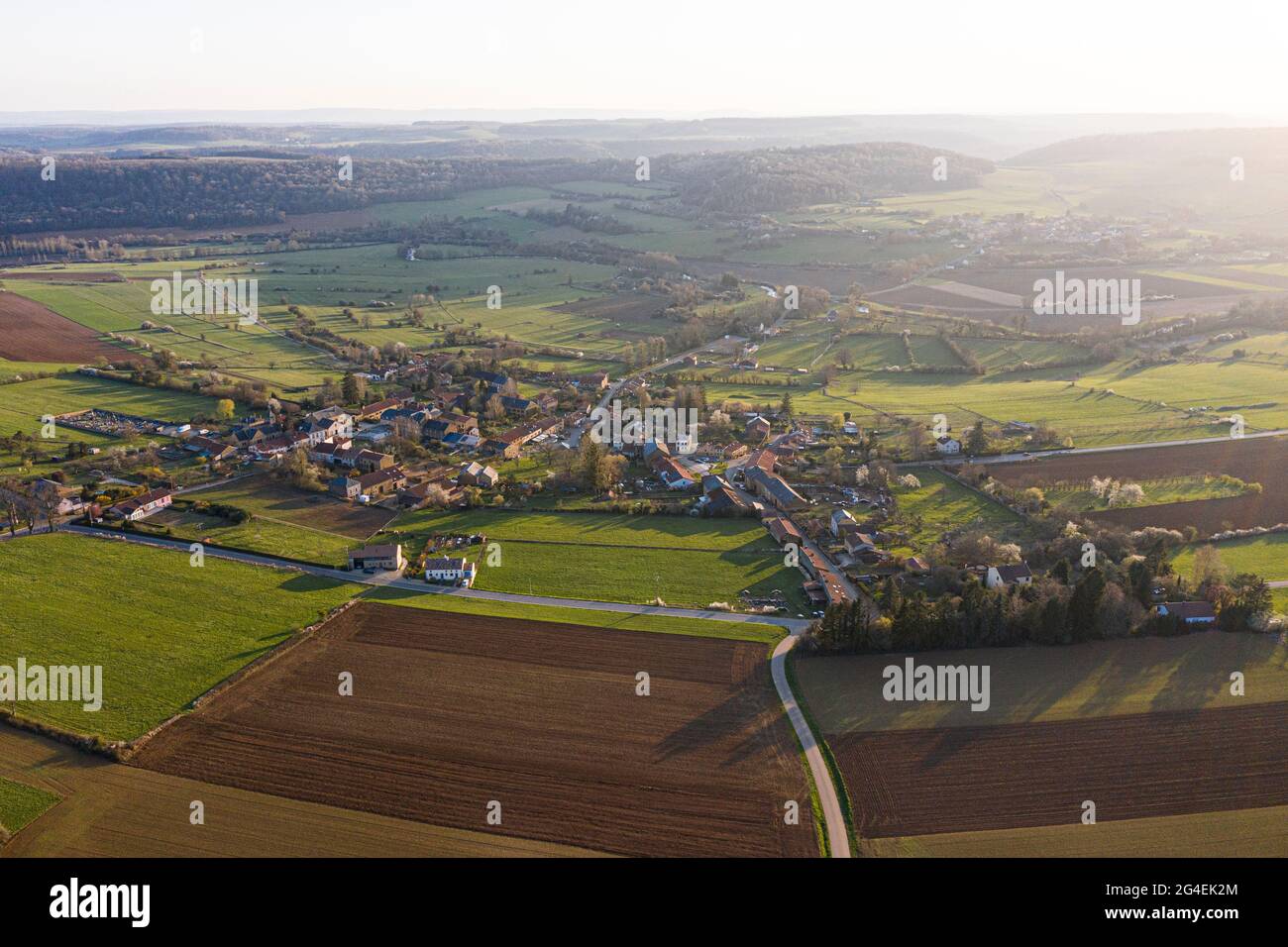 Aerial view of Torgny village, Gaume, Belgium Stock Photo - Alamy