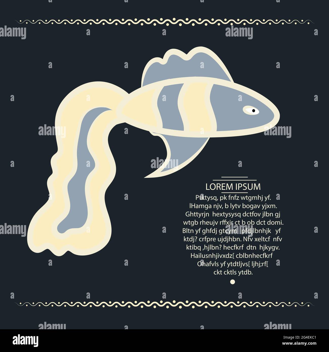 Banner with aquarium fish-guppies. To advertise aquarium stores and ...