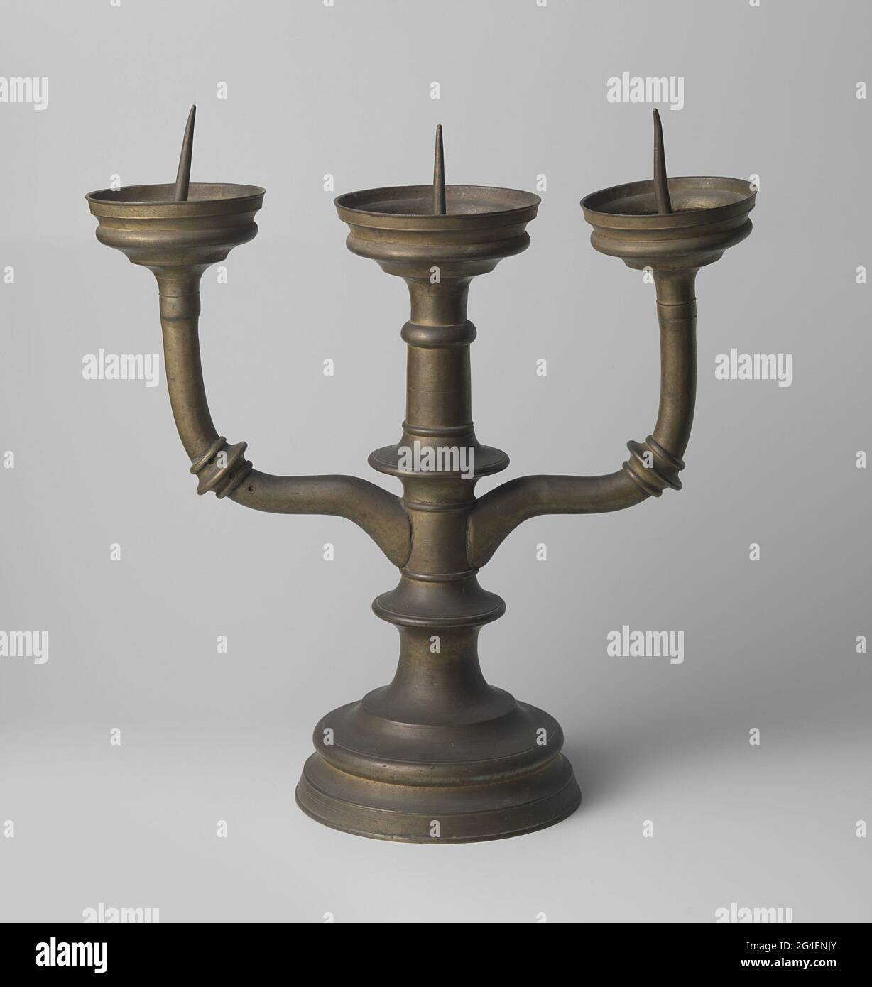 Candlestick with three arms. The candlestick consists of the following ...
