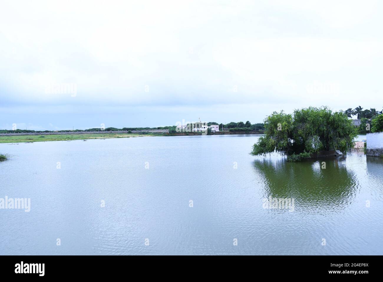 LAKE OF INDIA AT KUTCH, GUJARAT, BLUE WATER Stock Photo - Alamy