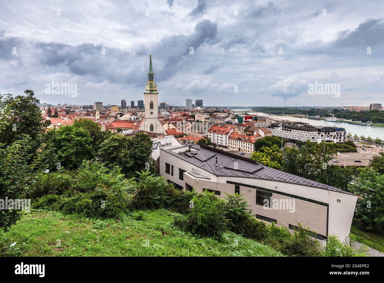 Bratislava slovakia panoramic rooftop hi-res stock photography and ...