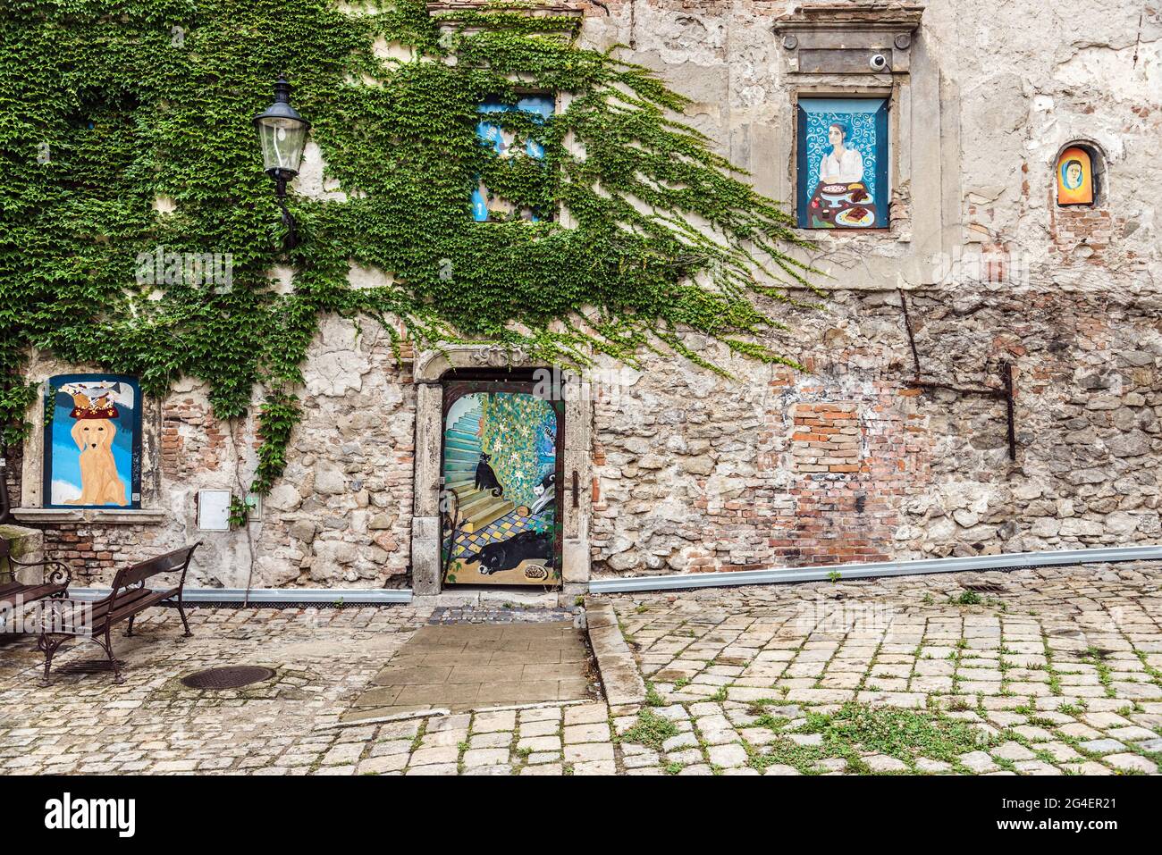 Wall house windows covered hi-res stock photography and images - Alamy