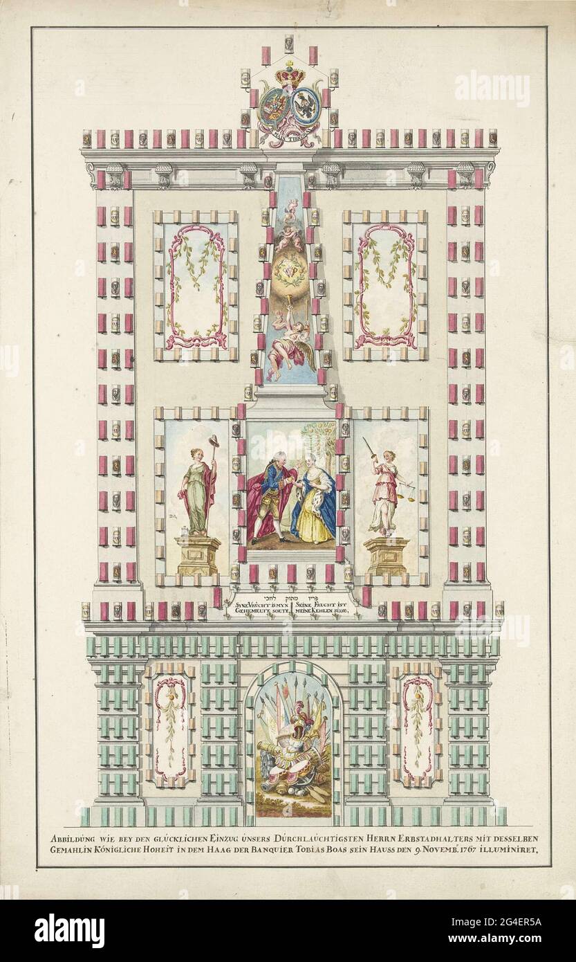 . Illumination of the house of the Jewish banker Tobias Boas in The ...