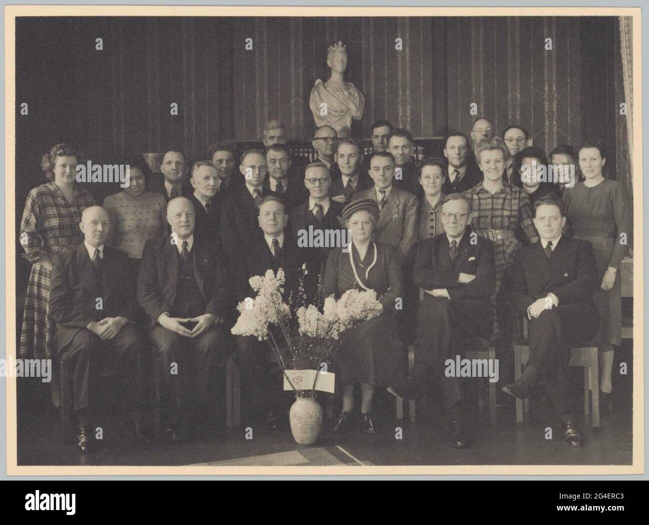 Anniversary photo of an unknown person around 1935. Jubilee photo on ...