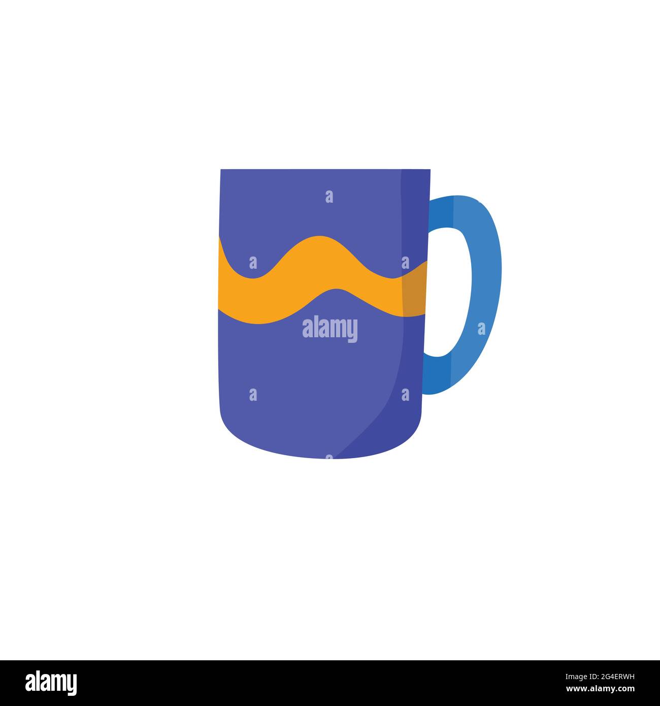 mug flat design vector illustration Stock Vector Image & Art - Alamy