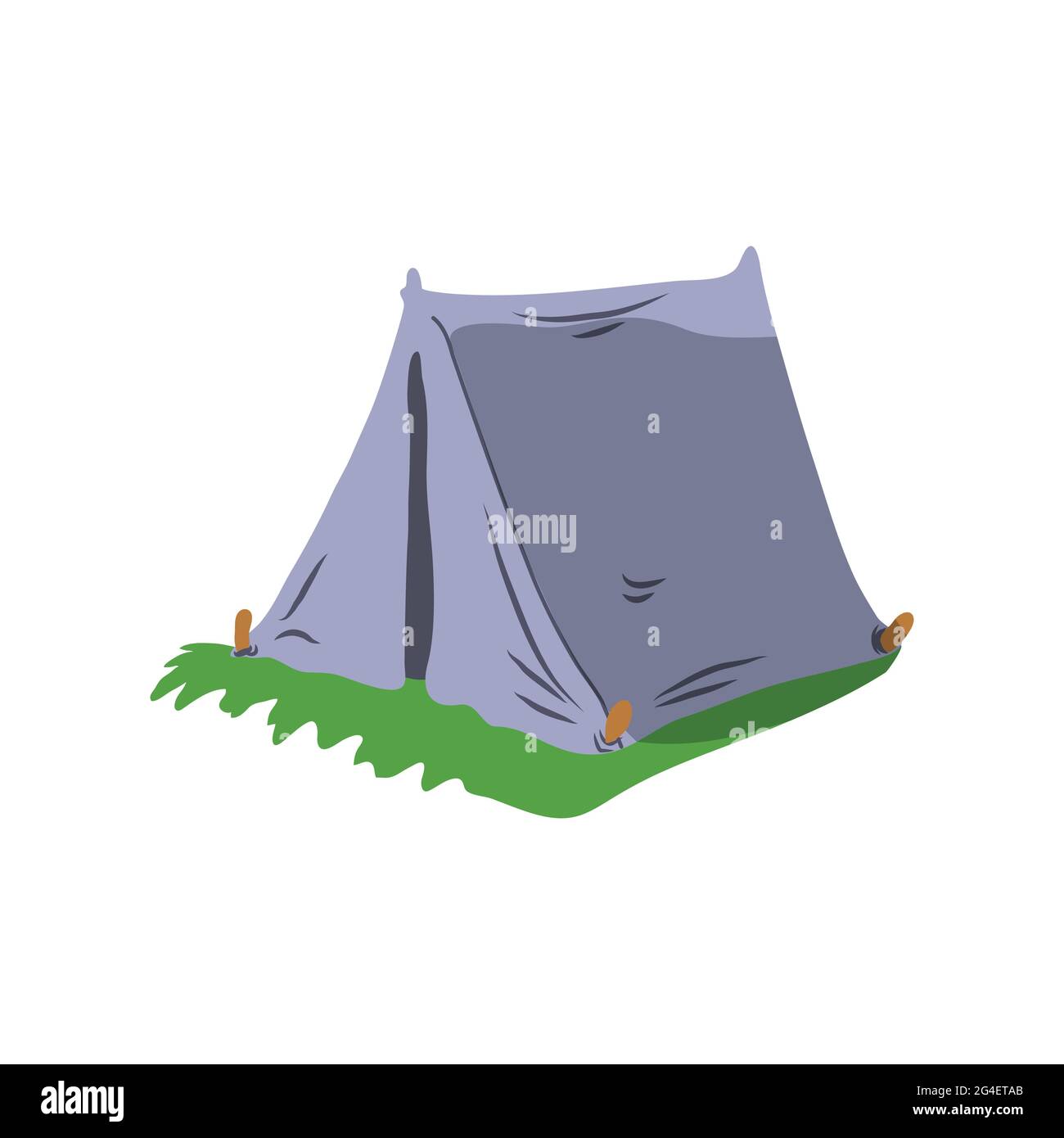Cartoon illustration of tent flat design. Vector illustration Stock ...
