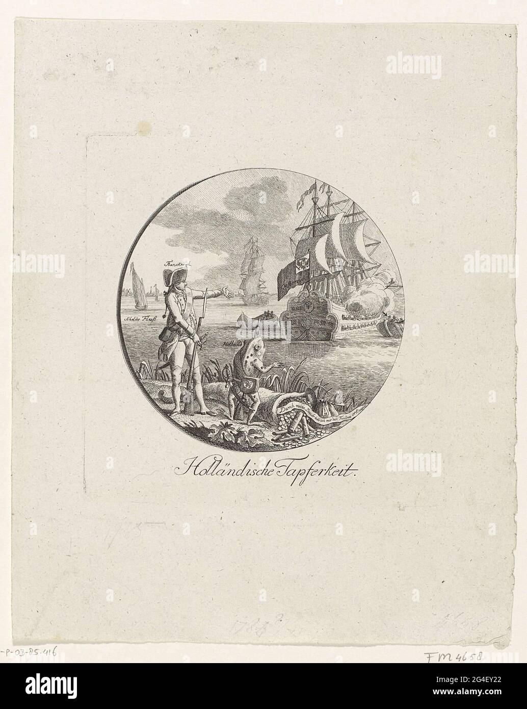 . Cartoon on the Fontainebleau Treaty with which the boiler war ended ...