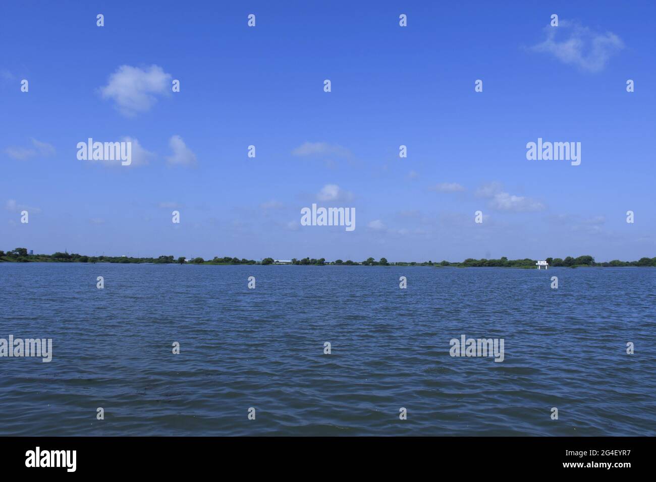 LAKE OF INDIA AT KUTCH, GUJARAT, BLUE WATER Stock Photo - Alamy