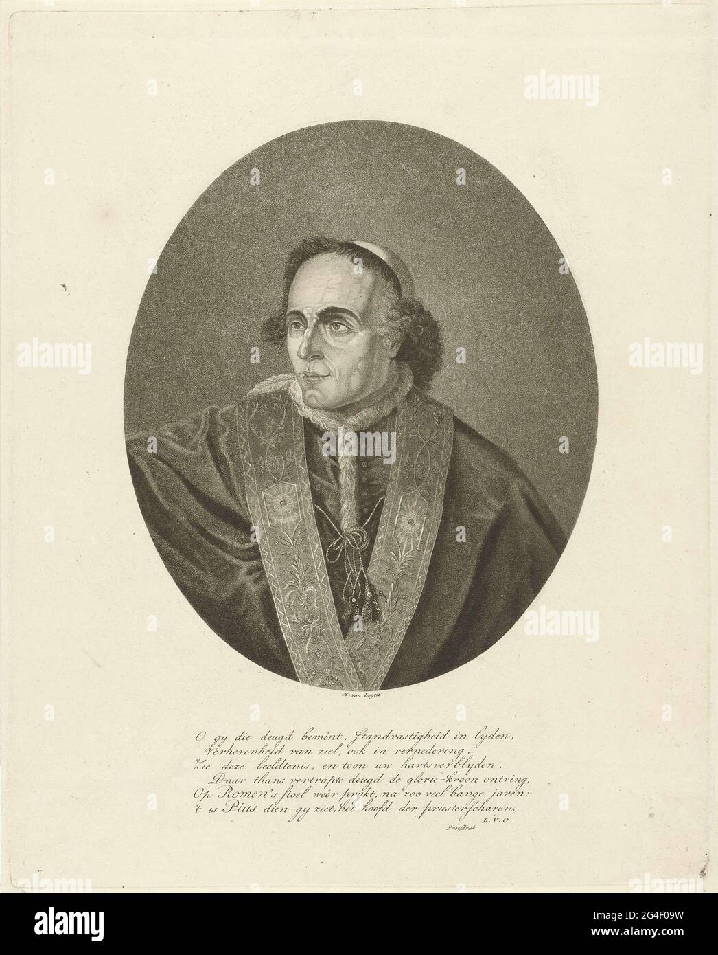 . Portrait of Pope Pius VII Stock Photo - Alamy
