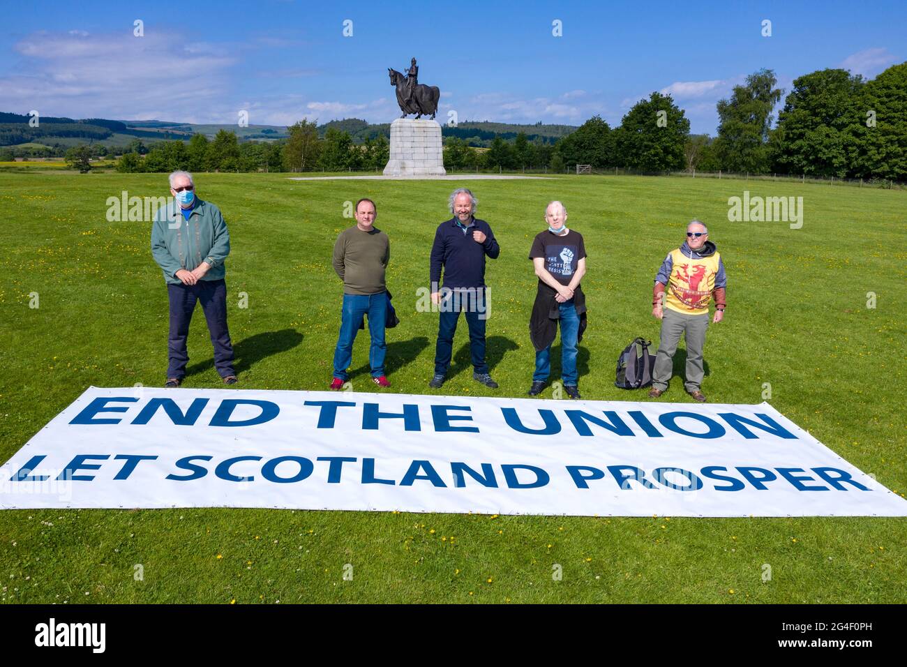 Battle of Bannockburn site, Stirling, Scotland, UK. 21st June, 2021 ...