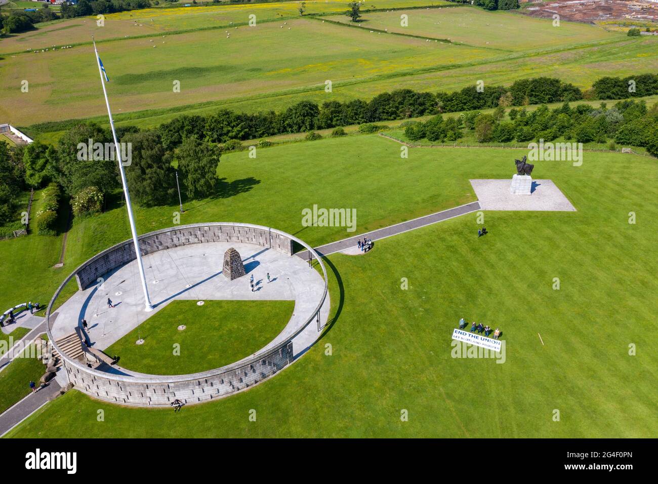 Battle of Bannockburn site, Stirling, Scotland, UK. 21st June, 2021 ...