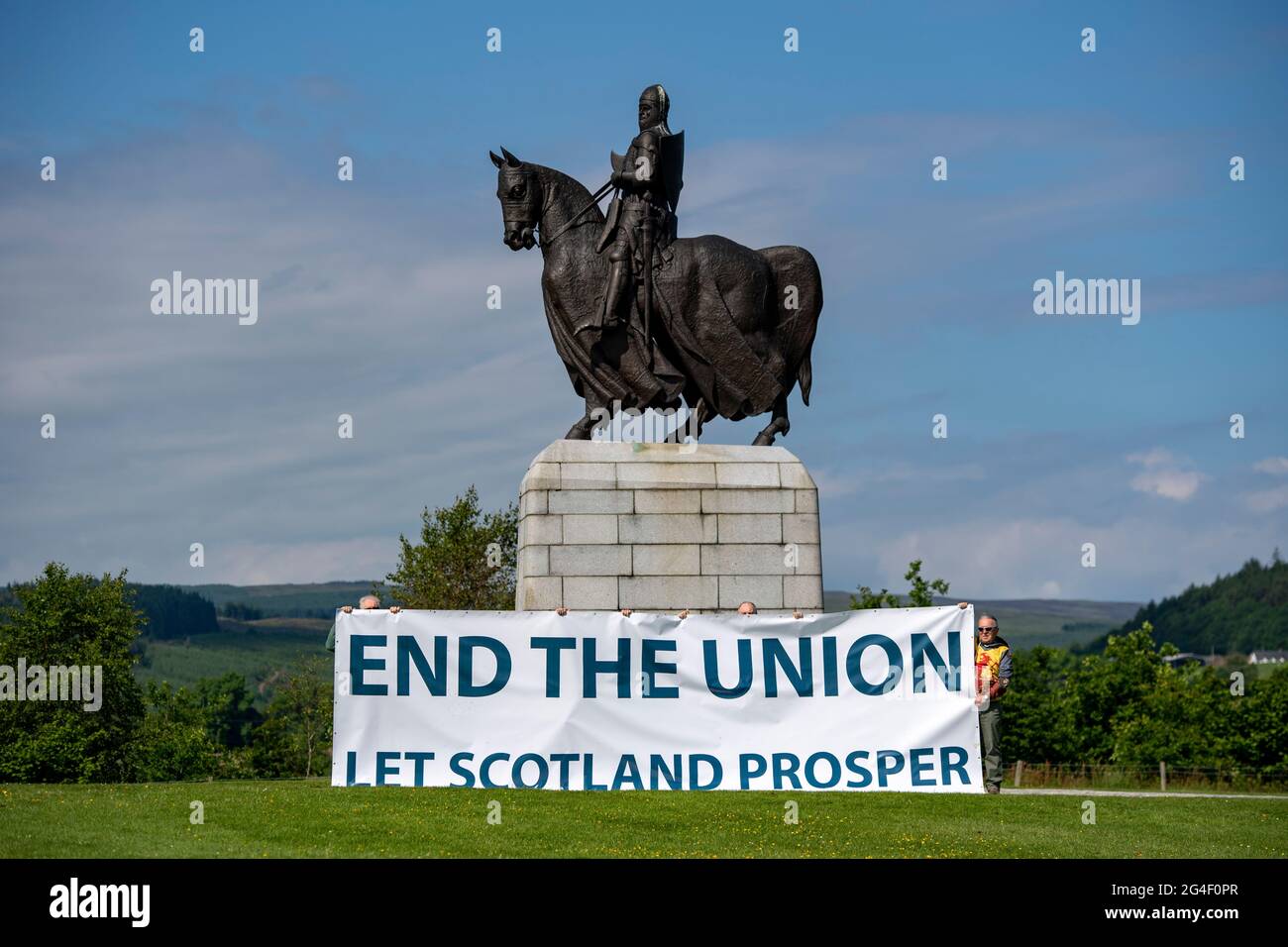 Battle of Bannockburn site, Stirling, Scotland, UK. 21st June, 2021 ...