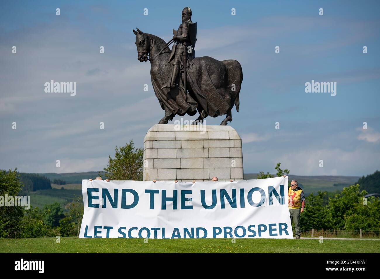 Battle of Bannockburn site, Stirling, Scotland, UK. 21st June, 2021 ...
