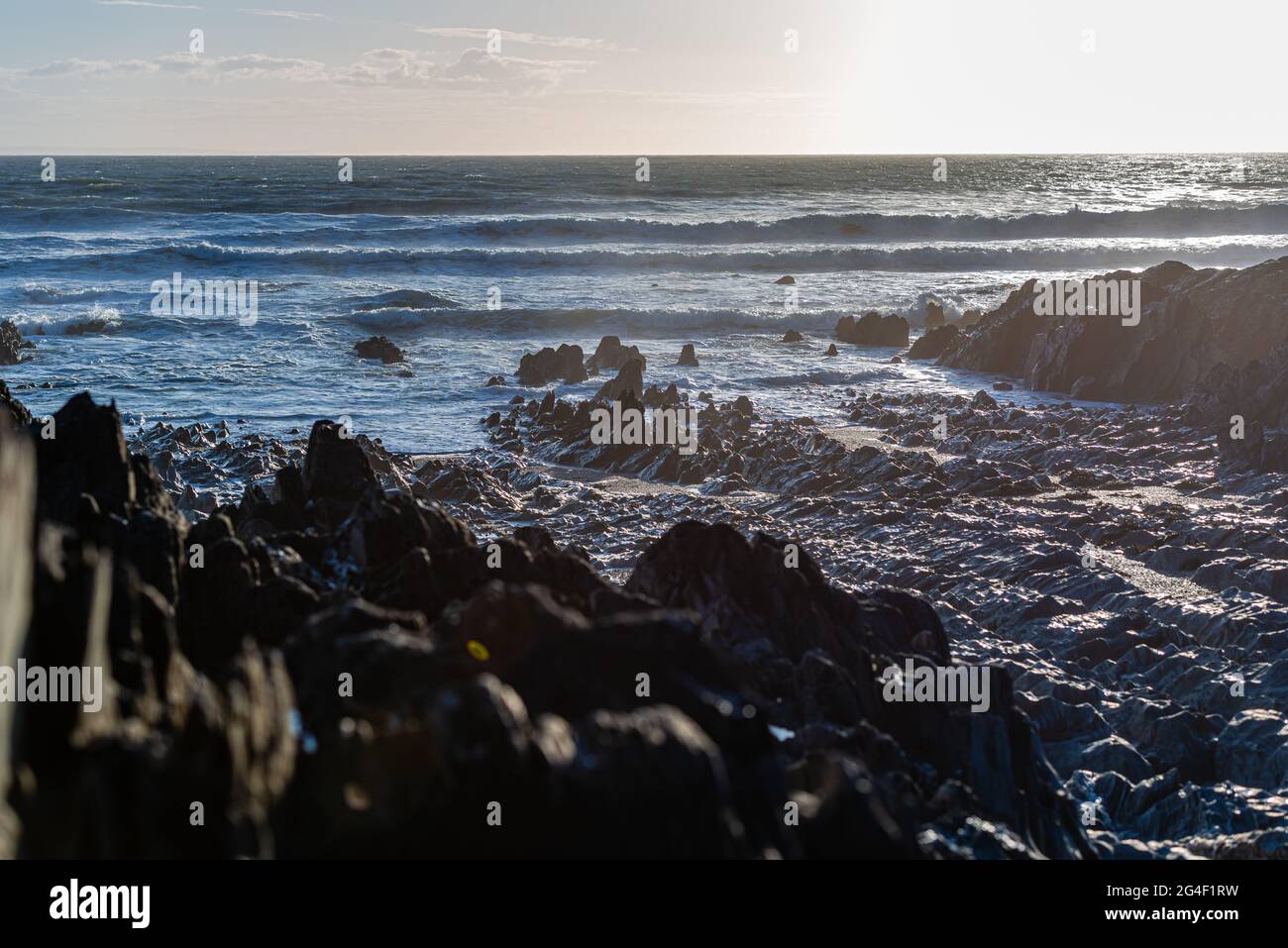 Barricane beach sunset hi-res stock photography and images - Alamy