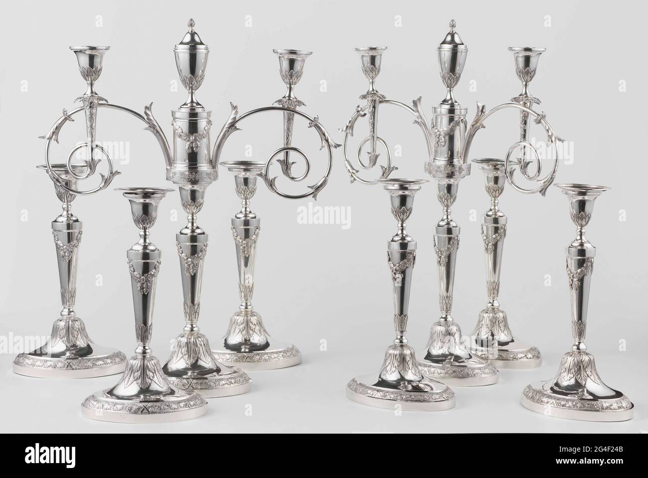 . Candlestick with foot. Signature and dated Stock Photo - Alamy