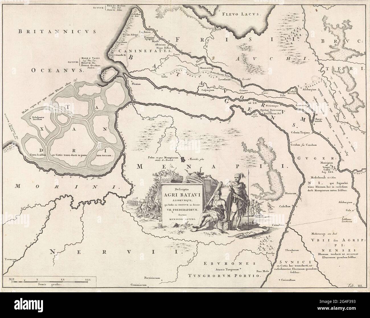 . Legal right map Signed: tab. III Stock Photo - Alamy