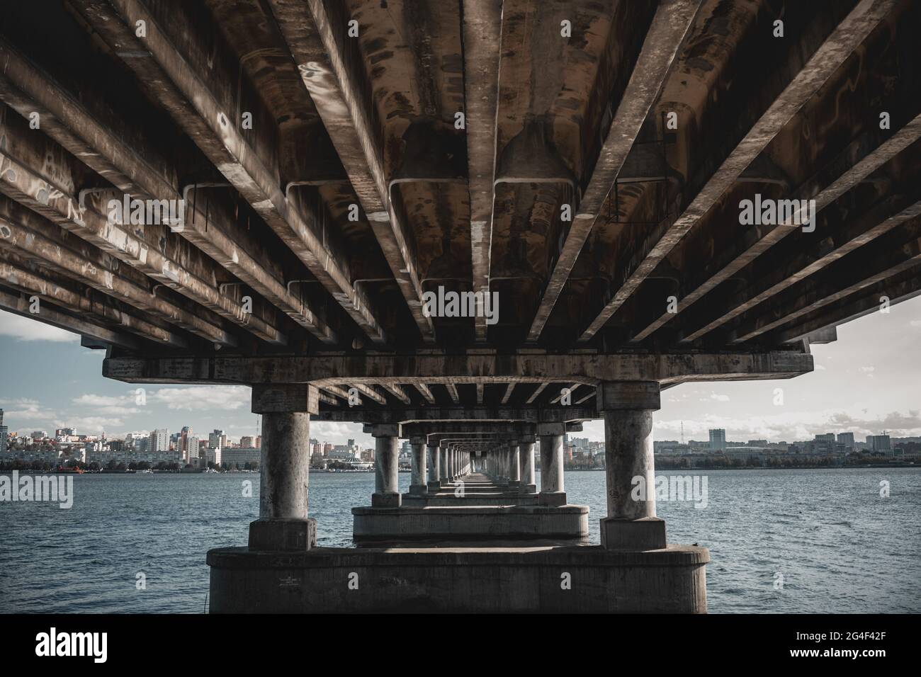 A bridge over a body of water Stock Photo - Alamy