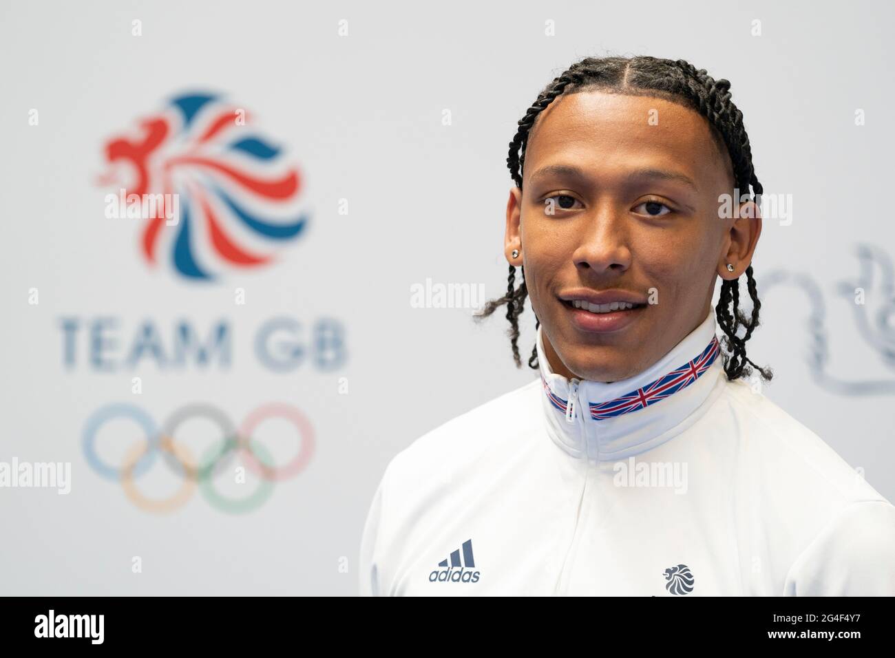 Kye Whyte during the kitting out session for the Tokyo Olympics 2020 at ...