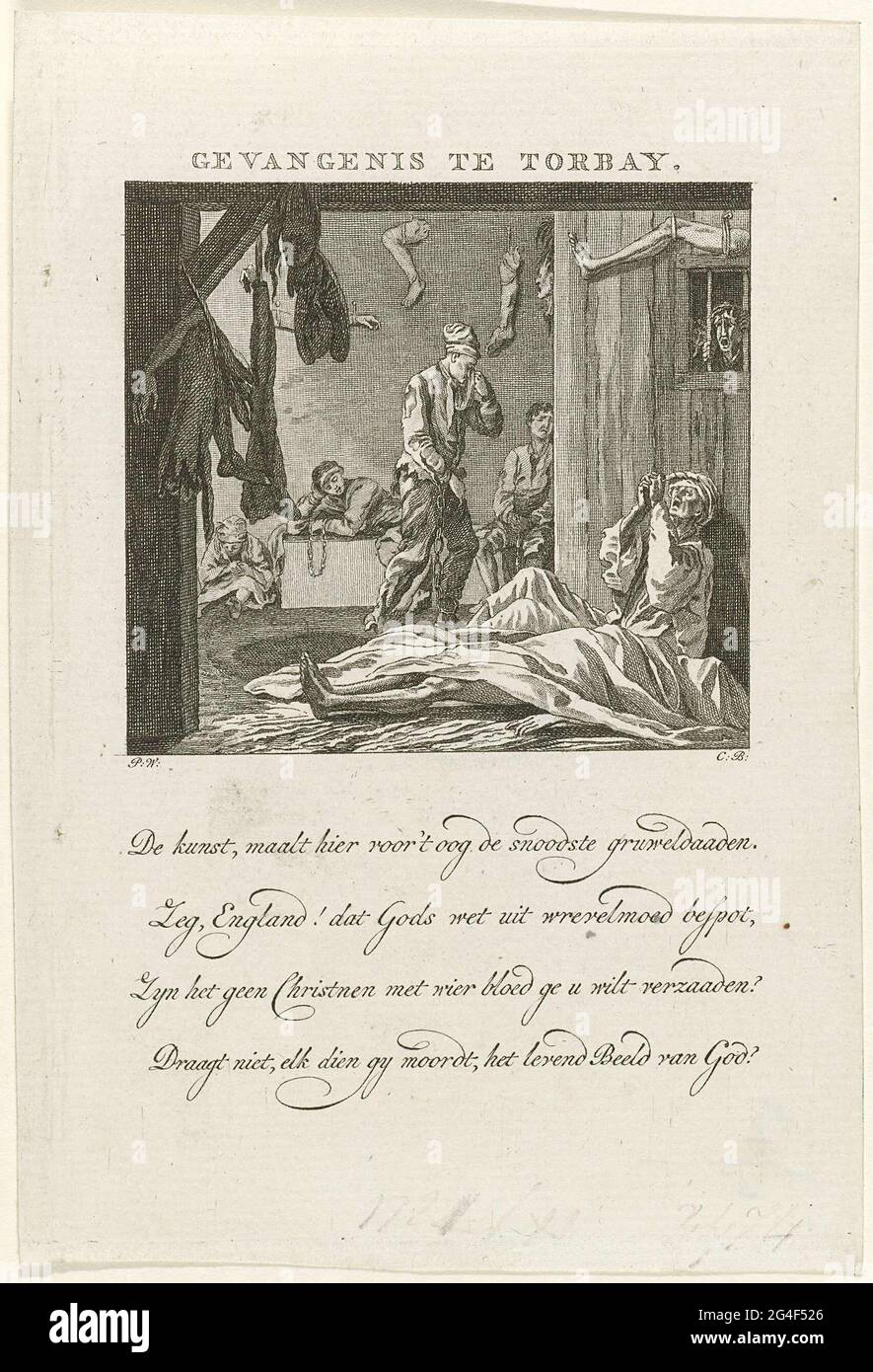 . Cruel treatment of Dutch prisoners in an English prison in Torbay, ca ...