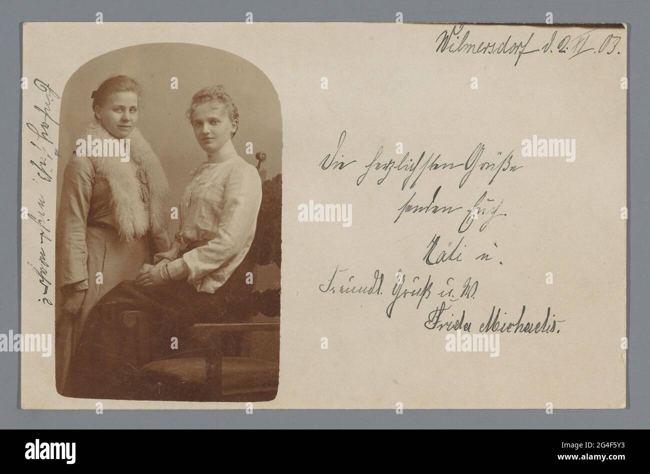 Portrait of two unknown women Stock Photo - Alamy