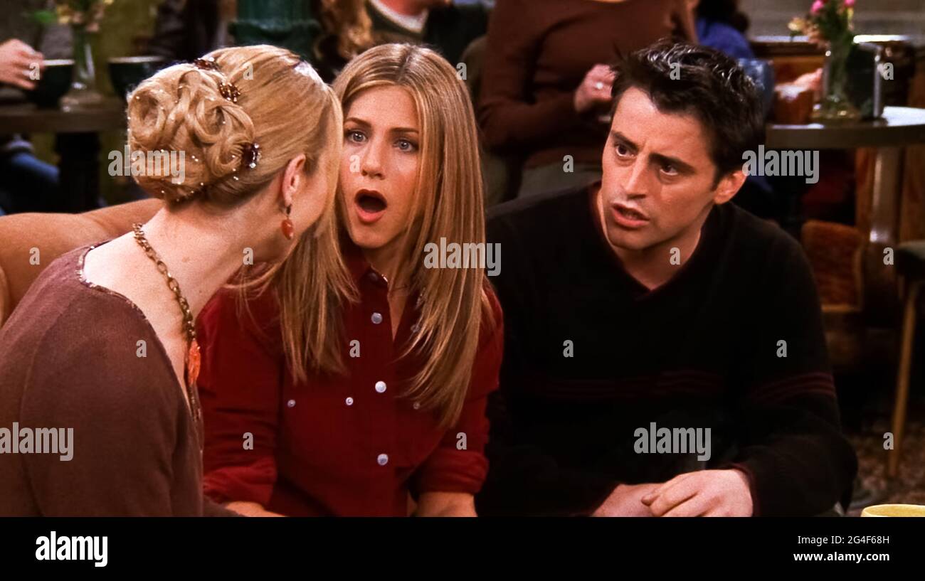 USA. Matt LeBlanc , Lisa Kudrow and Jennifer Aniston in a scene from (C ...