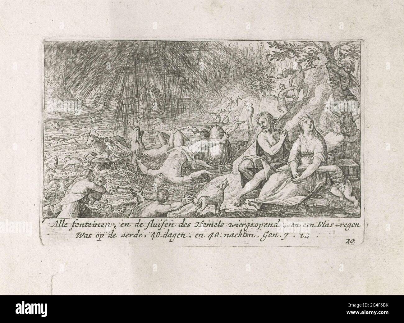 . A toured rain flooded the country, forty days and forty nights ...