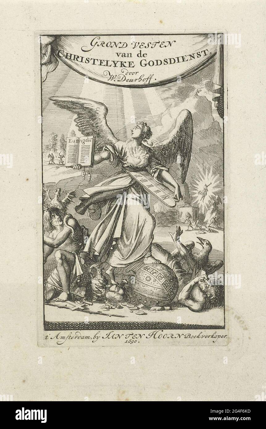 . The personification of true faith, with a burning heart on her chest ...