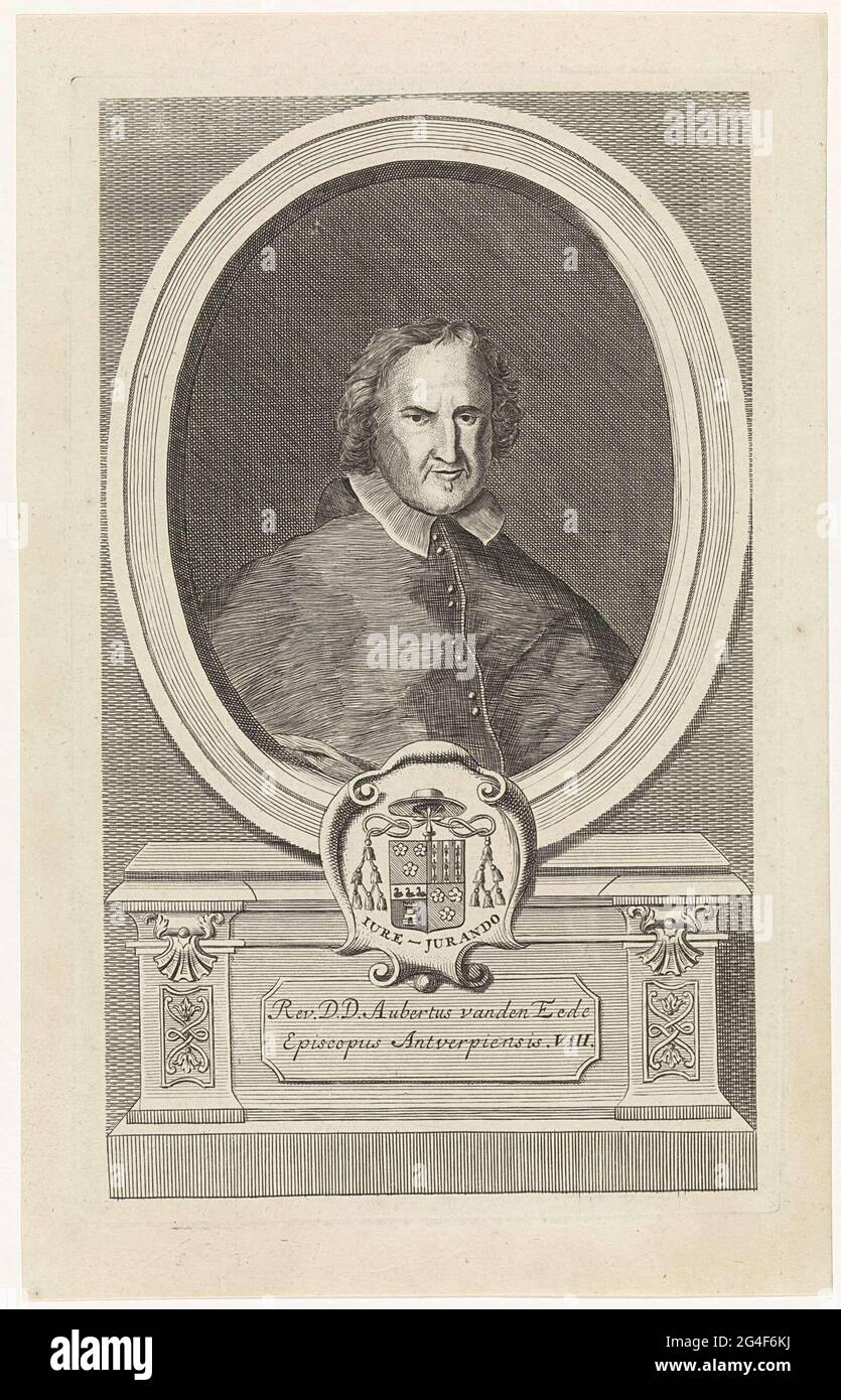 . Bust portrait of the Bishop Aubertus van den Eede. The portrait is ...