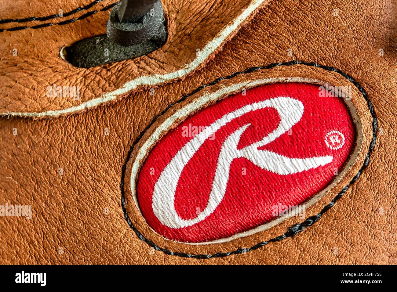 Rawlings baseball glove, studio shot of sport equipment Stock Photo - Alamy