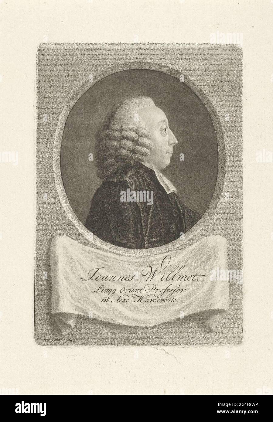. Portrait of Joannes Willmet, professor at the University of ...