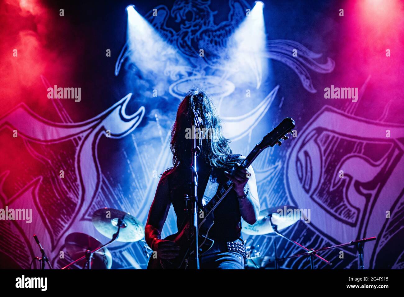 Copenhagen, Denmark. 17th, June 2021. The Danish black metal band Slægt ...