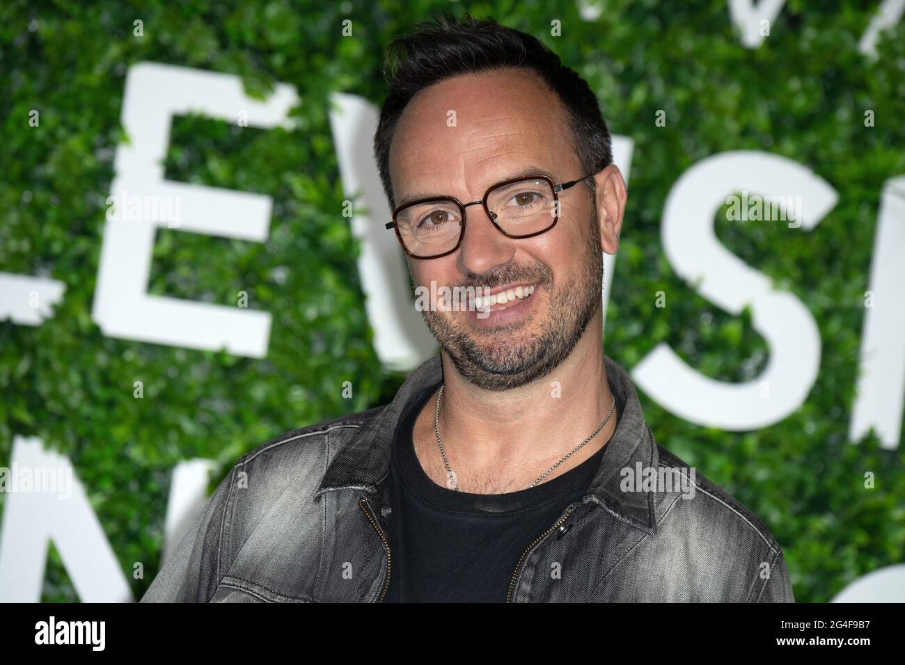 Jarry poses during the 60th Monte Carlo TV Festival, on June 21, 2021 ...