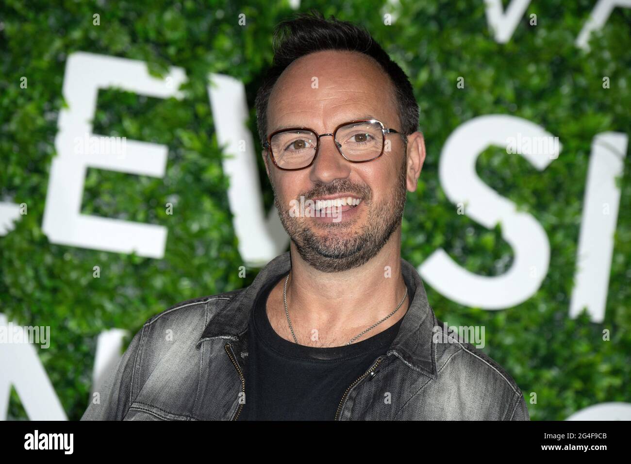 Jarry poses during the 60th Monte Carlo TV Festival, on June 21, 2021 ...