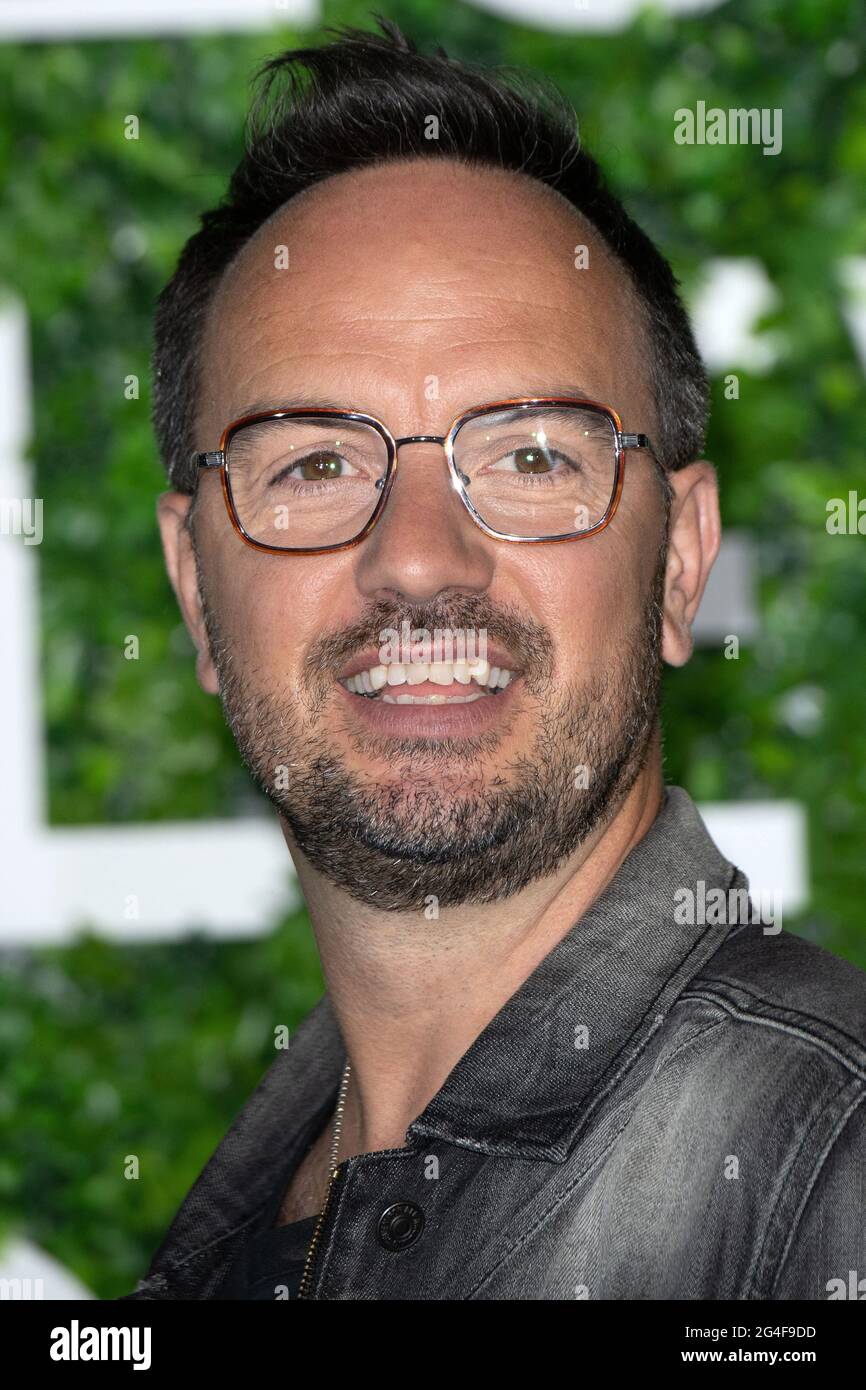 Jarry poses during the 60th Monte Carlo TV Festival, on June 21, 2021 ...