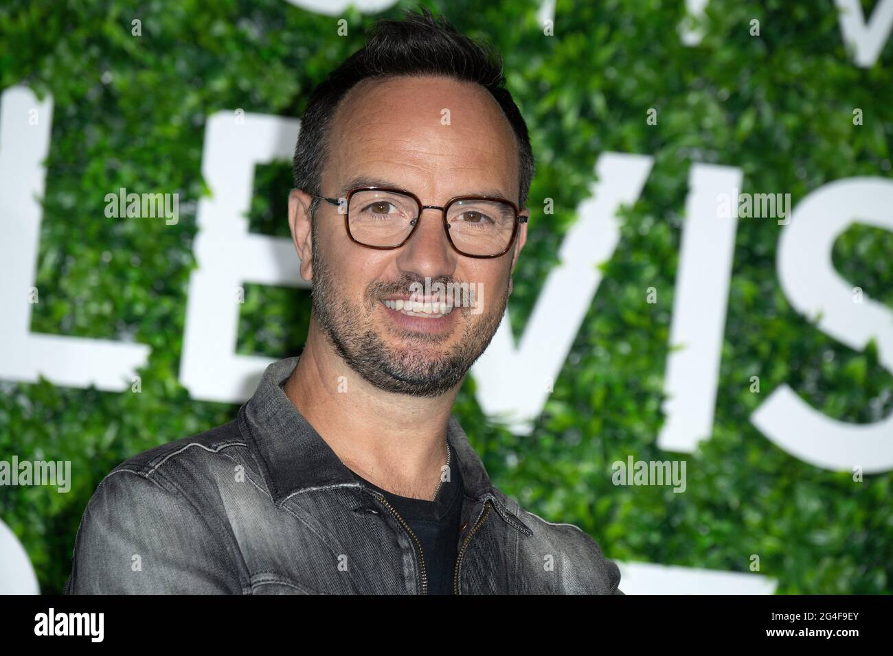 Jarry poses during the 60th Monte Carlo TV Festival, on June 21, 2021 ...